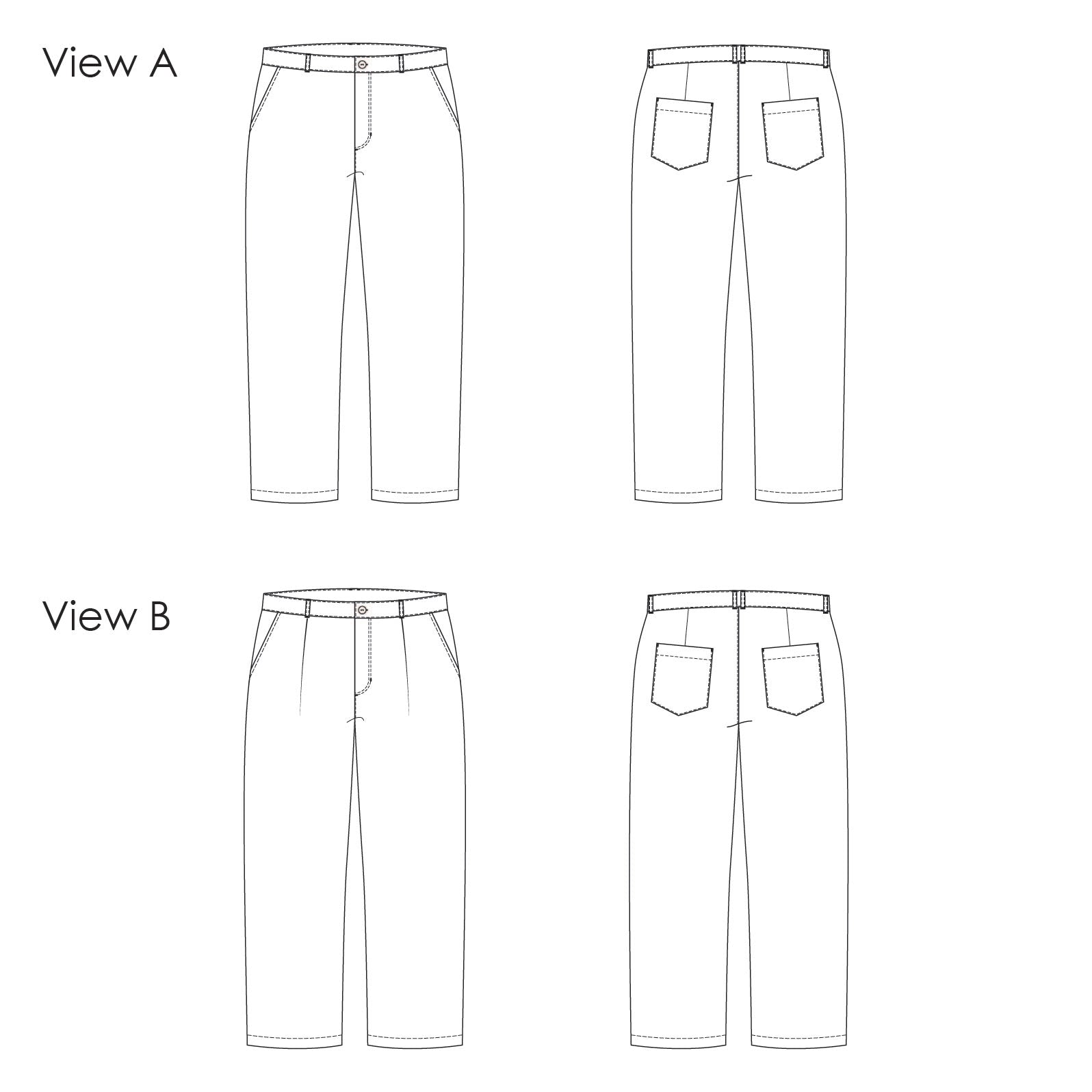 Johns Pants - Digital Sewing Pattern – Elbe Textiles