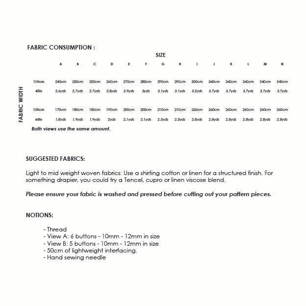 Townsend Shirt - Digital Sewing Pattern – Elbe Textiles