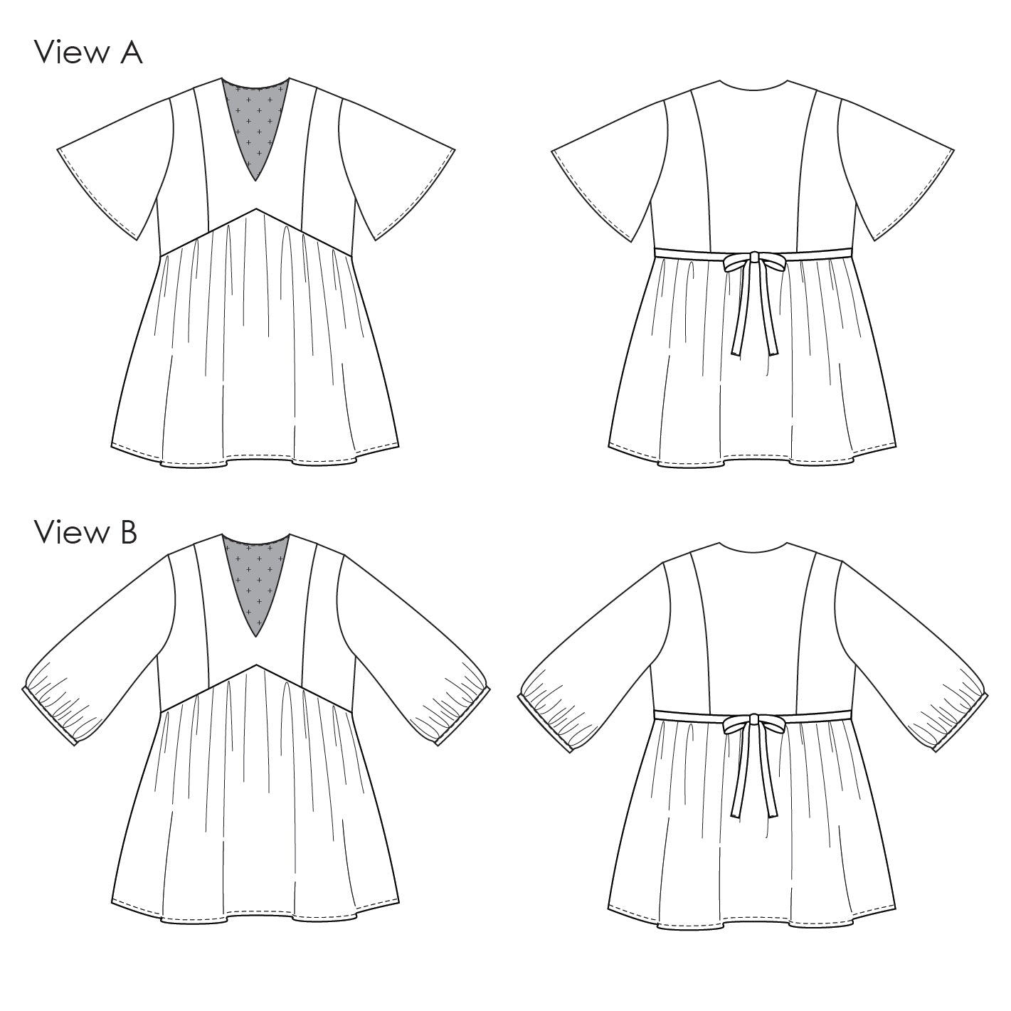 Duplantier Dress - Digital Sewing Pattern – Elbe Textiles