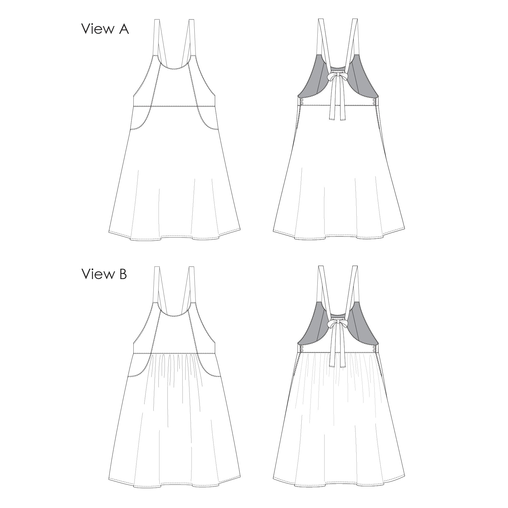 Steele Pinafore - Digital Sewing Pattern – Elbe Textiles